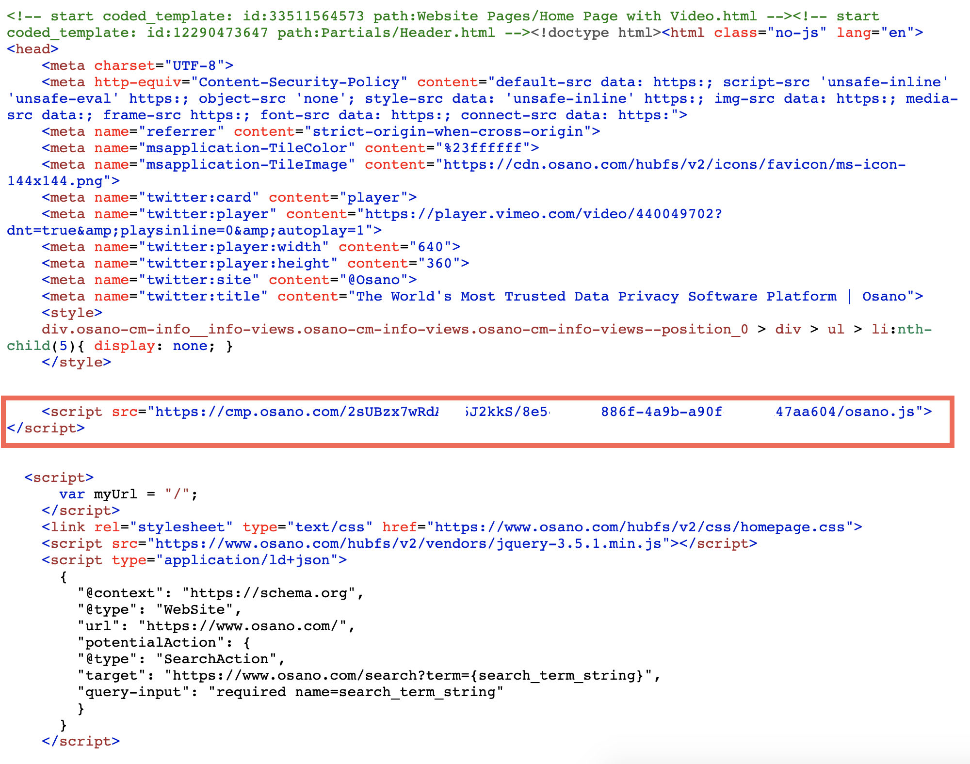 Installing Osano Cookie Consent – Osano